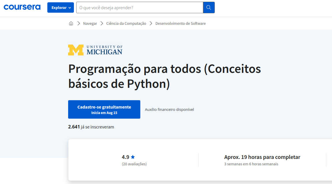 Aprenda a linguagem de programação Python de forma gratuita - SOLOWEB ...